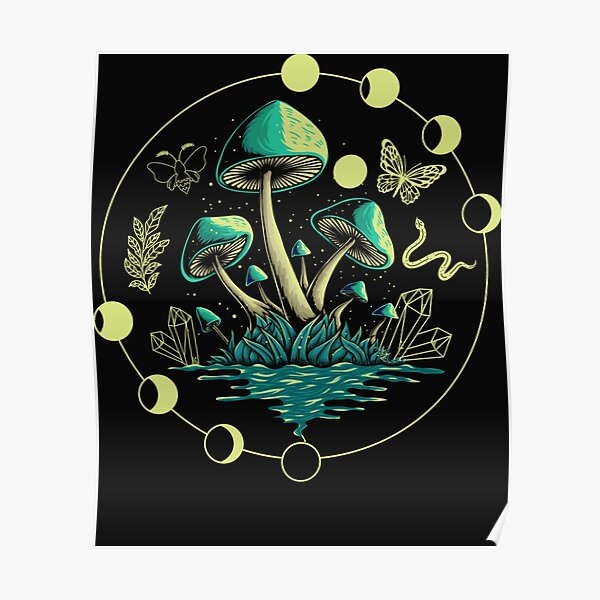 "Goblincore Mushroom Aesthetic Dark Academia Cottagecore" Poster for ...