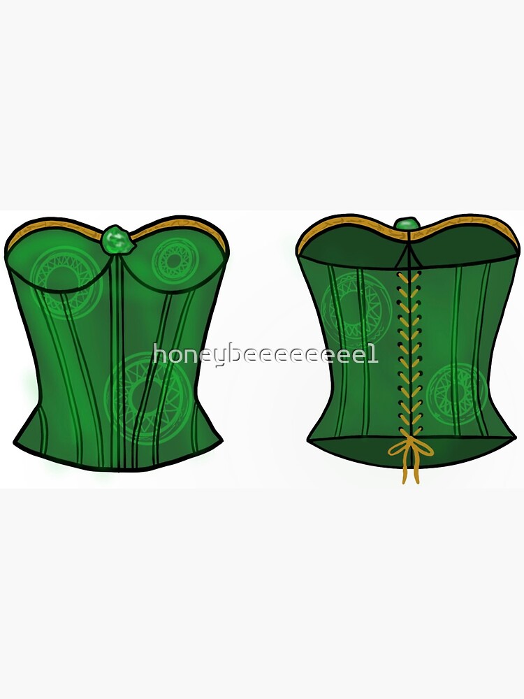"Corset design - gem stone time " Sticker for Sale by honeybeeeeeeee1 ...