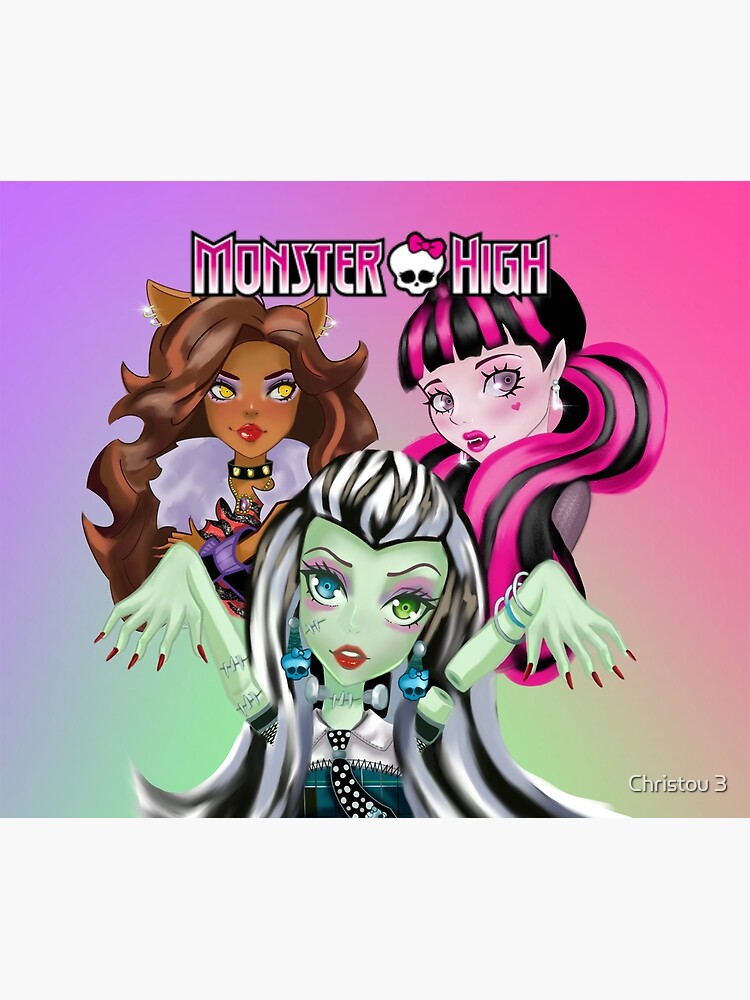 "Monster high" Throw Blanket by Christou 3 | Redbubble