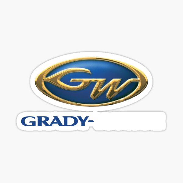 "Grady White" Sticker for Sale by shopcepwahyu | Redbubble