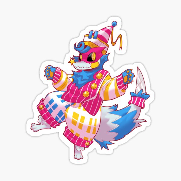 "Pansexual Demon Clown Sticker" Sticker for Sale by Lintt0p | Redbubble