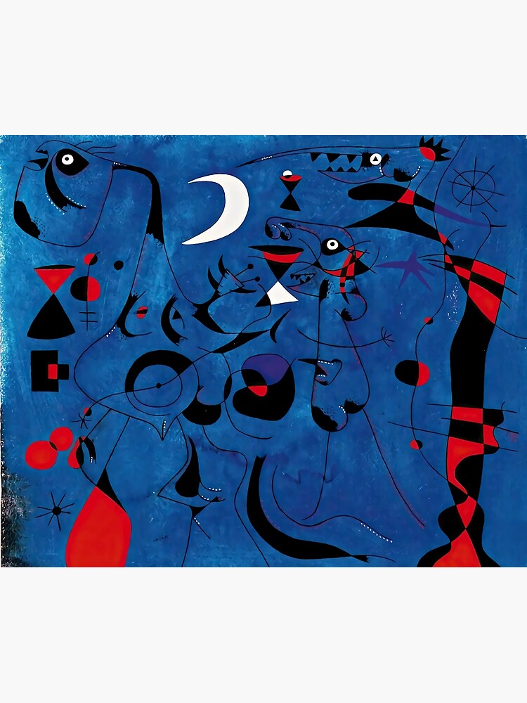 "Joan Miro - Figures at night, fine reproduction" Poster for Sale by ...