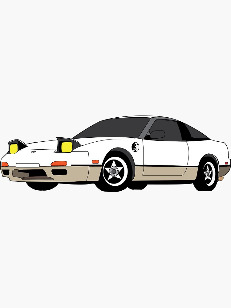 "Nissan 240SX Hatch 2 Tone" Sticker by NitrousOxcide | Redbubble