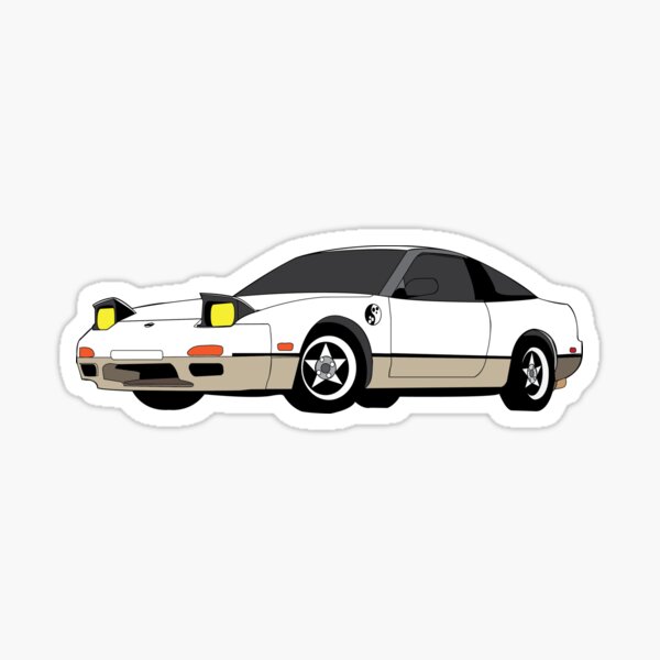 "Nissan 240SX Hatch 2 Tone" Sticker by NitrousOxcide | Redbubble