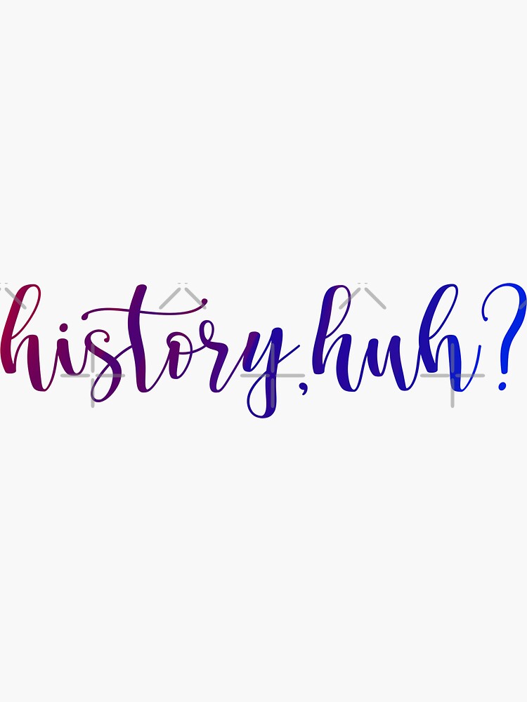 "Red white and royal blue history, huh? " Sticker for Sale by premslays ...