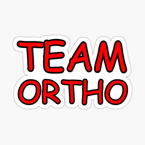 "Team ortho gift, orthopedics" Sticker for Sale by ICbestshop | Redbubble
