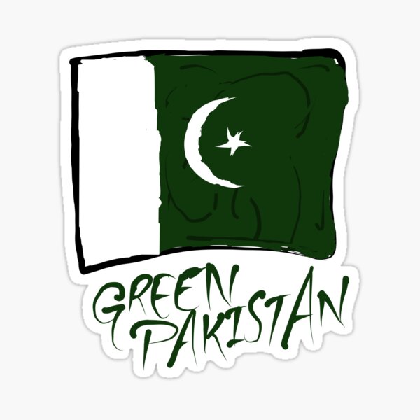 "Pakistan 14th August Sticker" Sticker for Sale by Farah316UniSta ...