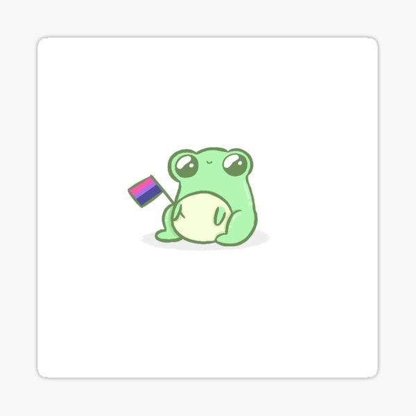 "Bisexual flag frog" Sticker for Sale by Flowerzombierob | Redbubble