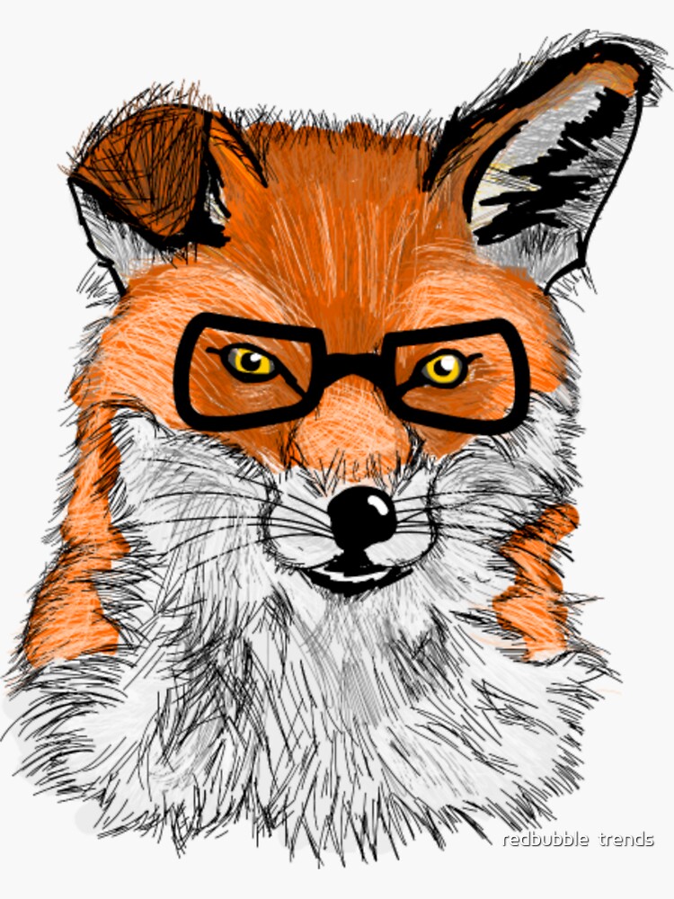 "Doctor fox" Sticker for Sale by samah123 | Redbubble