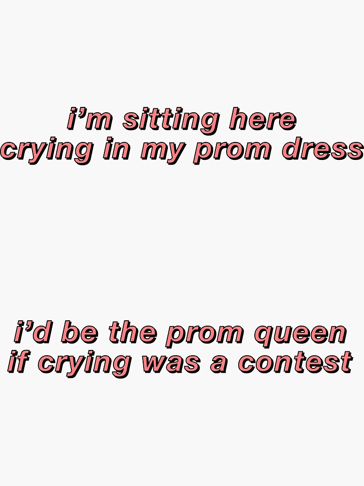 "mxmtoon prom queen lyric stickers (2 pack)" Sticker for Sale by ...