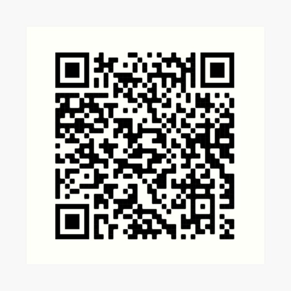 "Spongebob Squarepants opening credits QR code Sticker" Art Print for ...