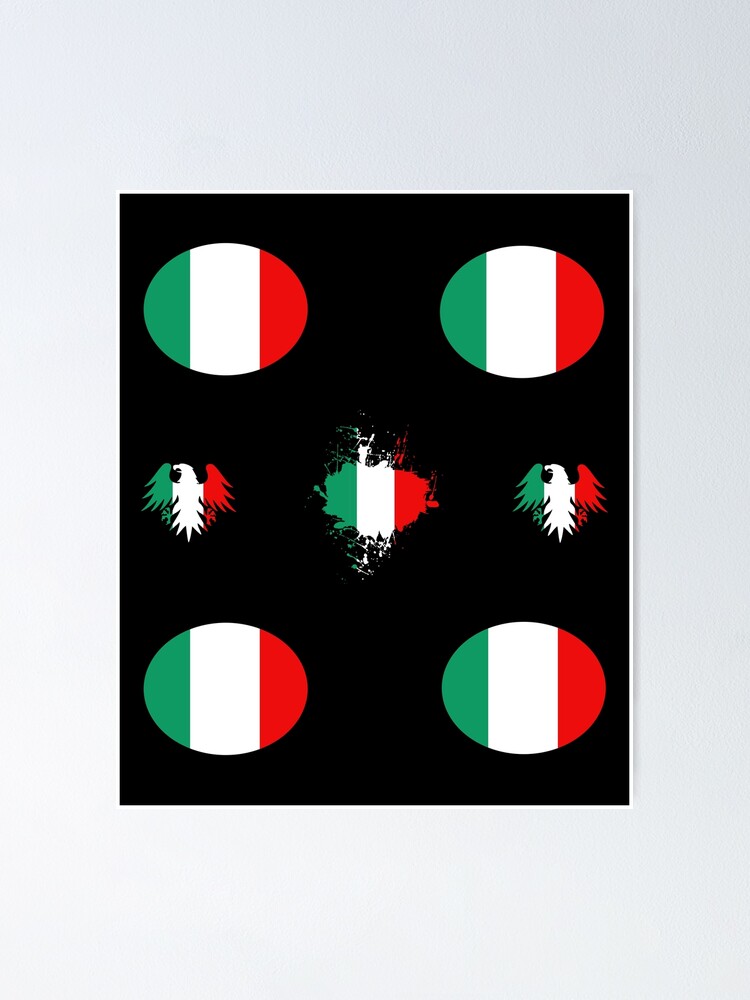 "Italian Flag Pattern Variety Sticker / Magnet Pack - Cool Italy ...
