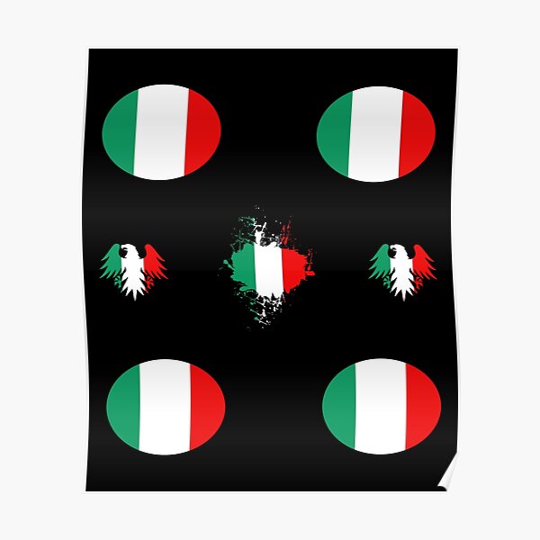 "Italian Flag Pattern Variety Sticker / Magnet Pack - Cool Italy ...