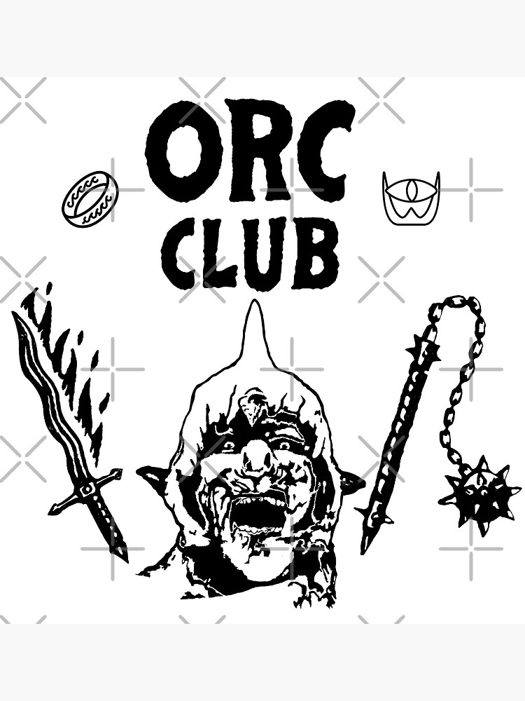 "Crossover: Orc Club" Poster for Sale by RebelPurpleGirl | Redbubble