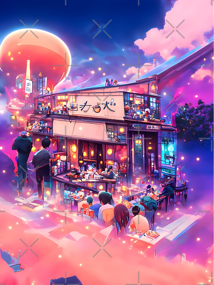 "Japanese Lofi Ramen Shop" Sticker for Sale by DaysuCollege | Redbubble