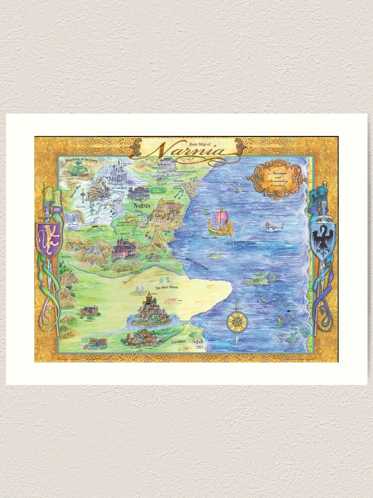 "Map of Narnia " Art Print for Sale by boojun | Redbubble