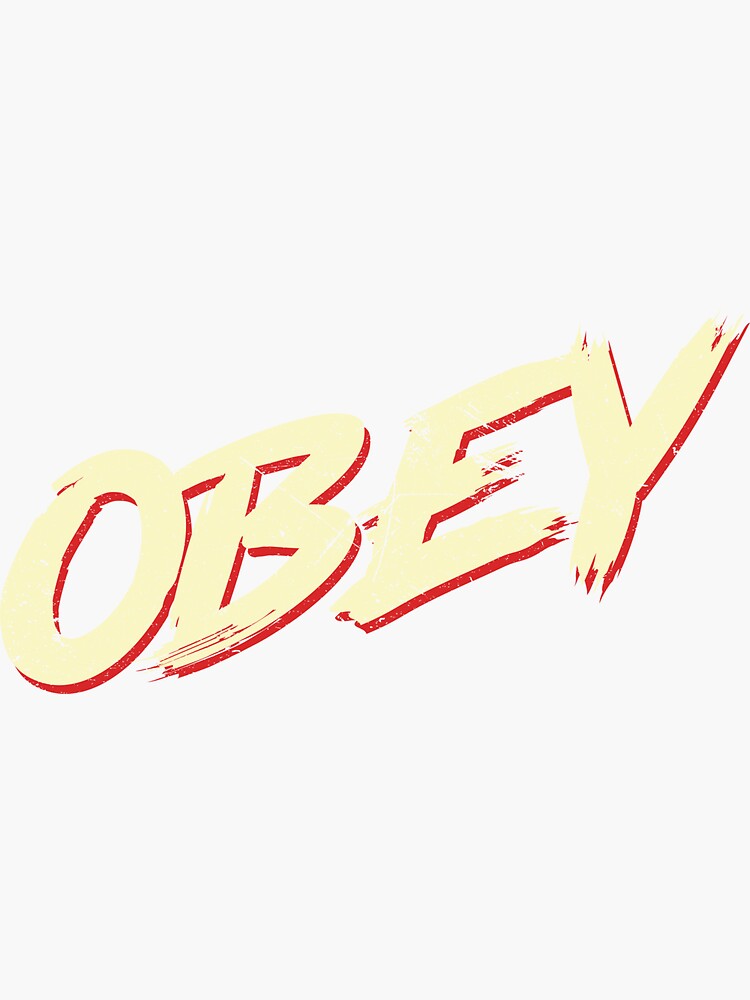 "Obey" Sticker for Sale by iamsovereign | Redbubble