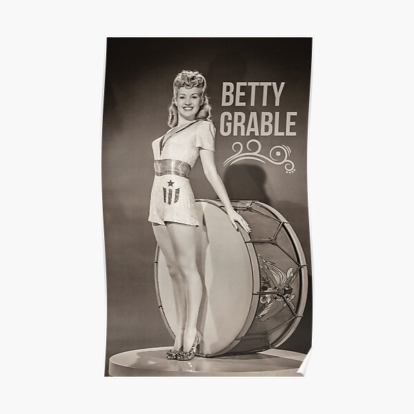 "Betty Grable" Poster for Sale by Jools-57 | Redbubble