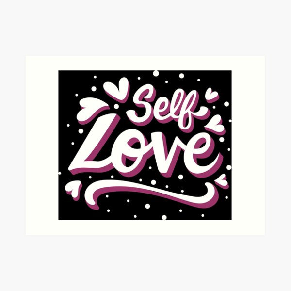 Lámina artística «Diseño de letras de amor propio | Amor propio ...