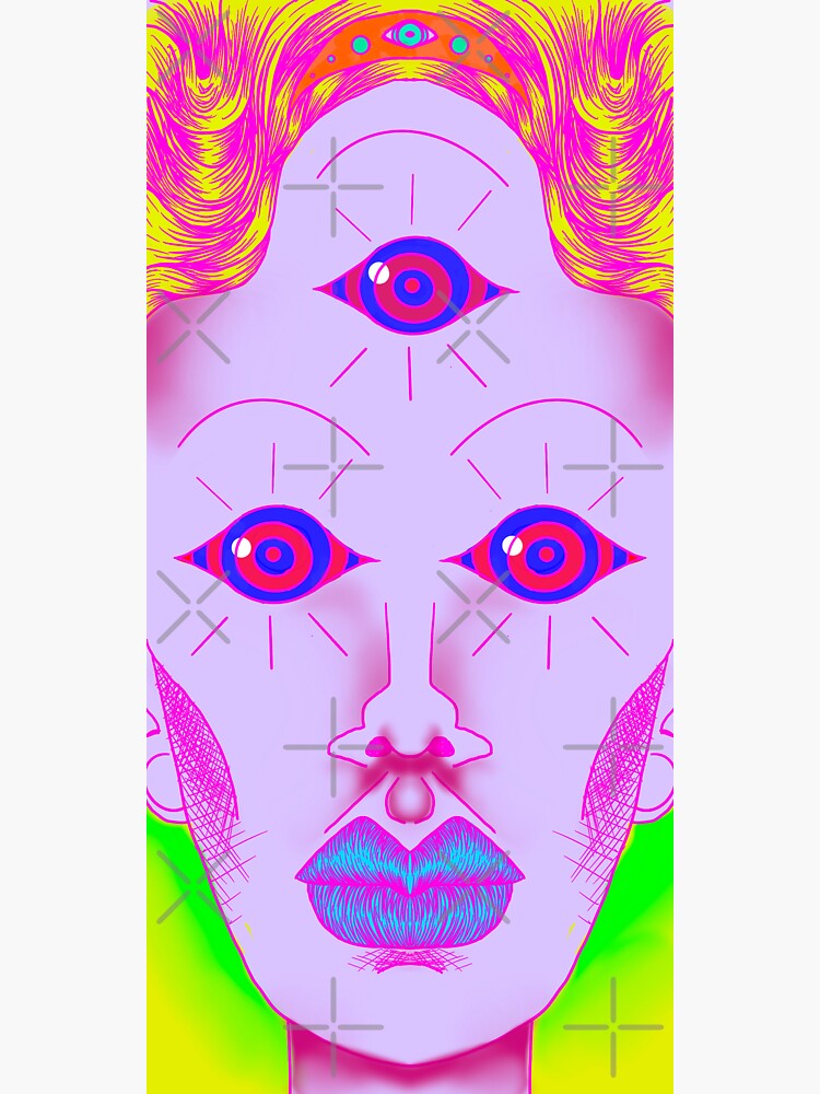 "She’s always watching " Sticker for Sale by wildass | Redbubble