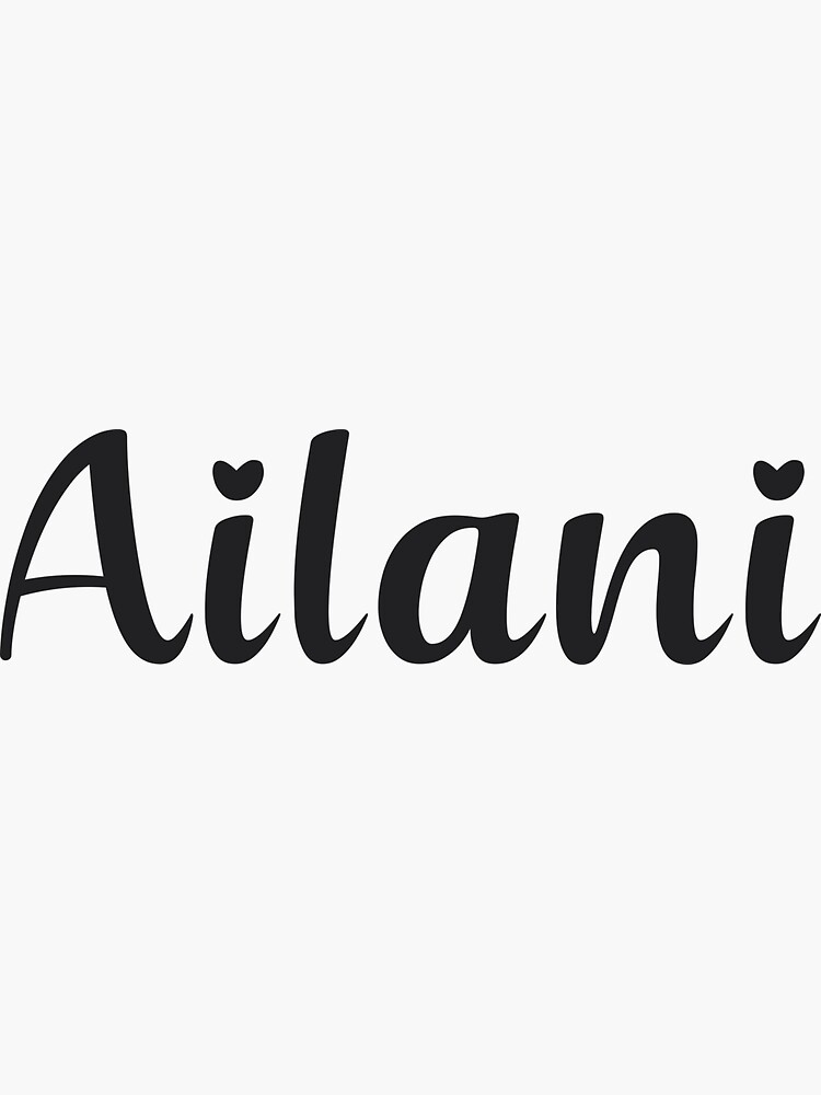 "Ailani" Sticker for Sale by 99Posters | Redbubble