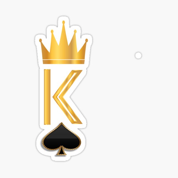 "golden king of spade" Sticker for Sale by hamzablk | Redbubble