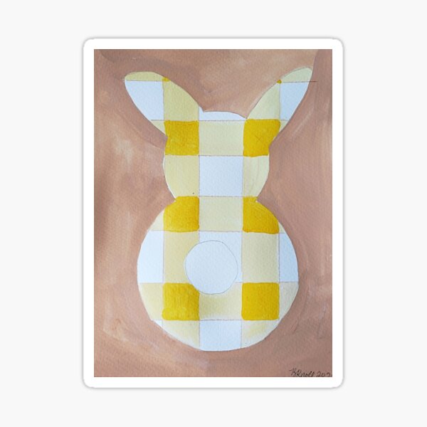 "Peeps Yellow Buffalo Check Easter 2022" Sticker for Sale by ...