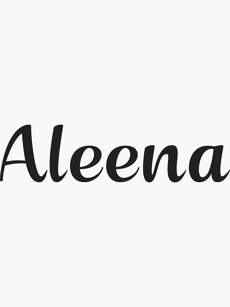 "Aleena" Sticker for Sale by 99Posters | Redbubble