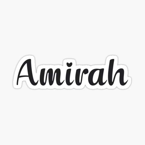 "Amirah" Sticker for Sale by 99Posters | Redbubble