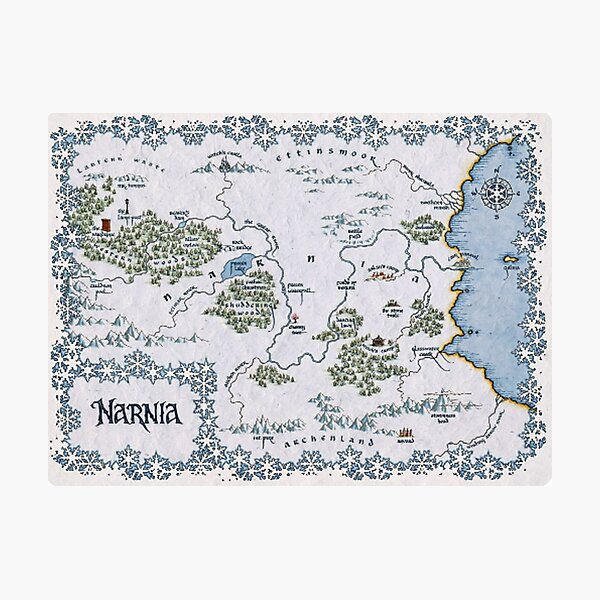 Lámina fotográfica «Mapa de Narnia - Crónicas de Narnia» de boojun ...