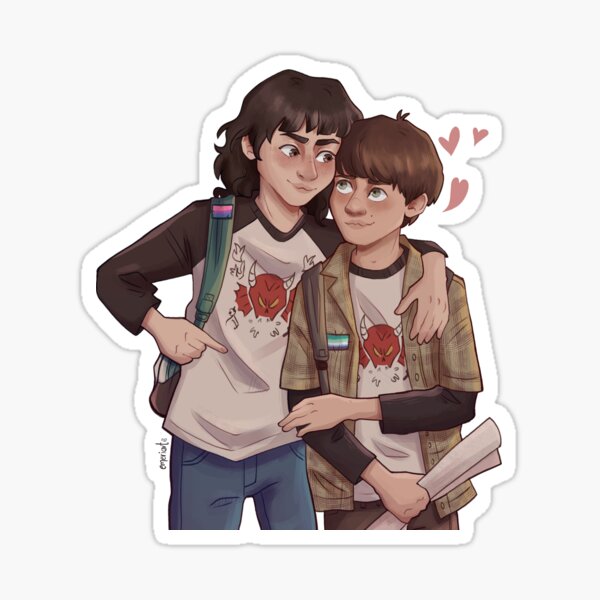 "Mike & Will - HF Club" Sticker for Sale by emeriart | Redbubble