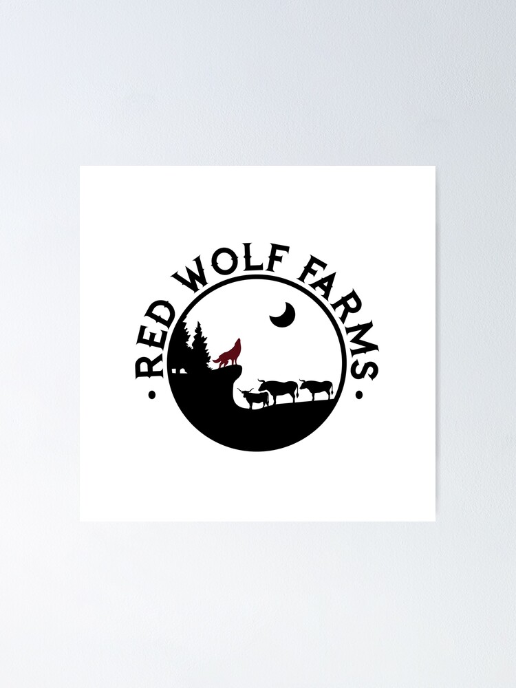 "RWF Logo" Poster for Sale by RedWolfFarms | Redbubble