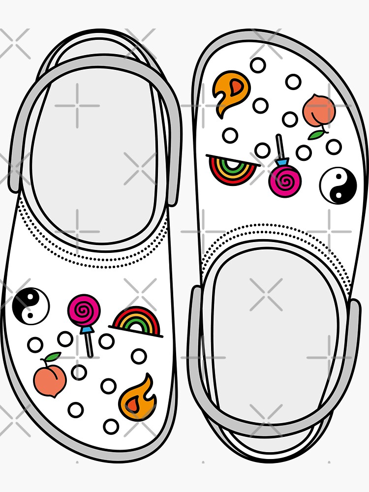 "Crocs Jibbitz" Sticker for Sale by PKD11011 | Redbubble