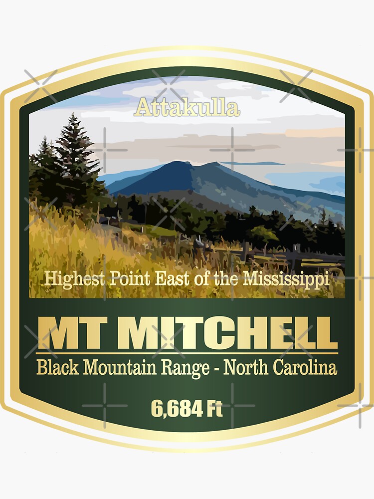 "Mount Mitchell (PF)" Sticker for Sale by curranmorgan | Redbubble