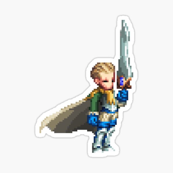 Pegatina «Beowulf gana Final Fantasy Tactics Pixel Art» de PIXEL-KIM ...