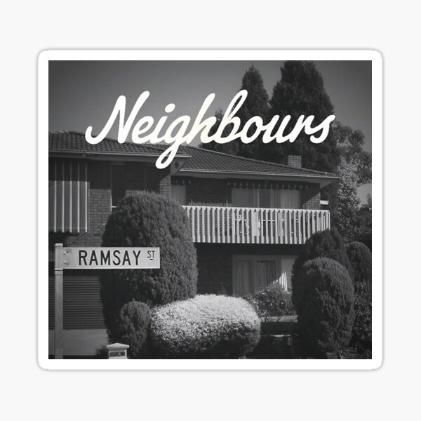 "Neighbours Ramsay st" Sticker for Sale by russelwarren | Redbubble