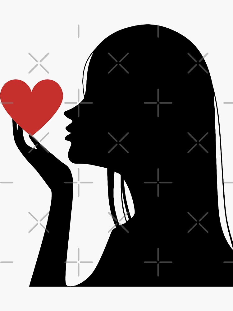 "Flying Kiss" Sticker for Sale by Xylersie | Redbubble