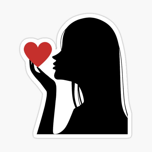 "Flying Kiss" Sticker for Sale by Xylersie | Redbubble