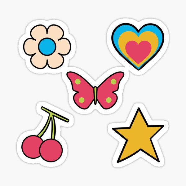 "5 pcs pack - cute icons for kids" Sticker for Sale by Sticker-Palace ...