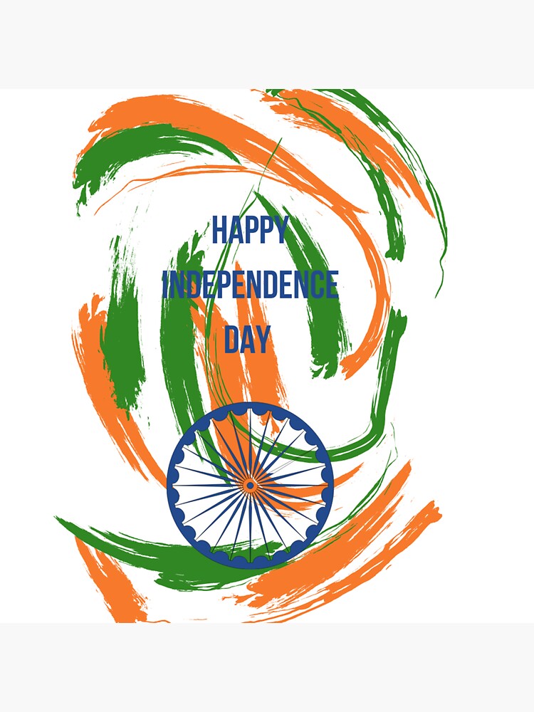 "Tiranga Happy Independence Day India!" Sticker for Sale by monteartist ...