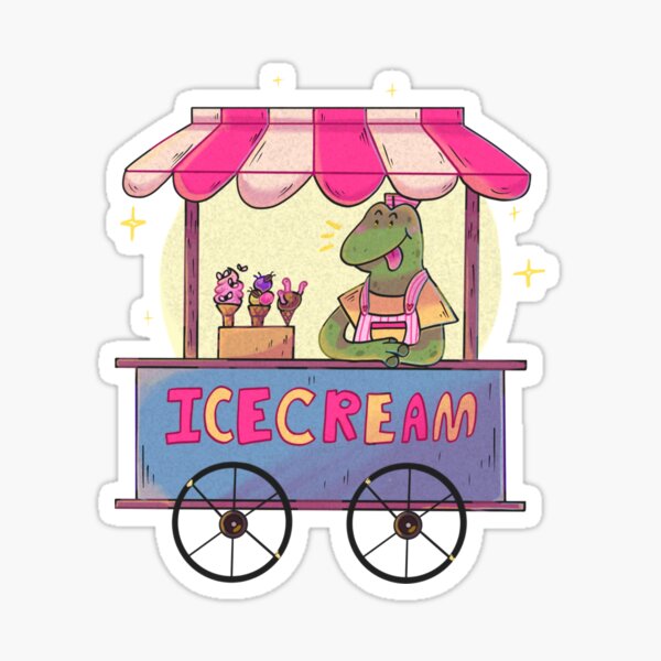 "Frog Icecream Man" Sticker for Sale by CEOofFrogs | Redbubble