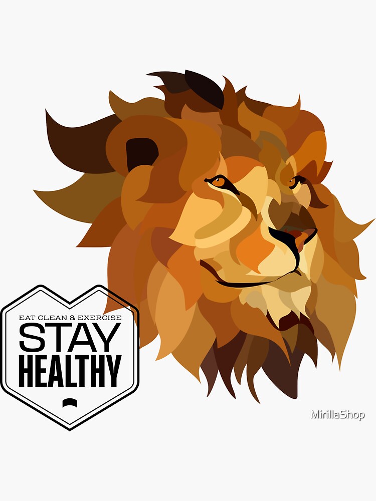 "STAY HEALTHY" Sticker for Sale by MirillaShop | Redbubble