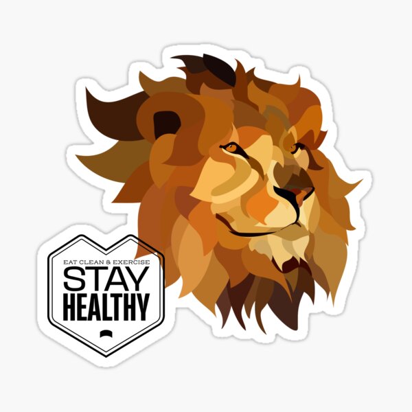 "STAY HEALTHY" Sticker for Sale by MirillaShop | Redbubble