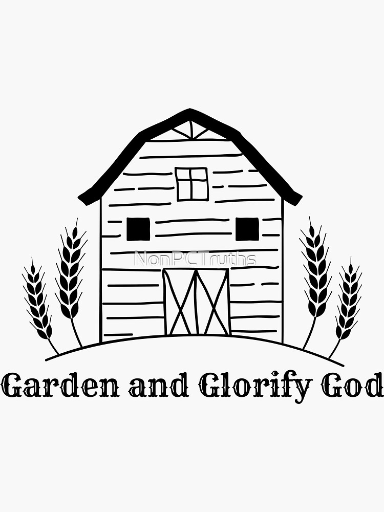 "Garden and Glorify Dominion Mandate Farm Theme" Sticker for Sale by ...