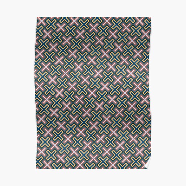 "Heartening and Audacious Sunshiny-Colored Regular Pattern 91" Poster ...
