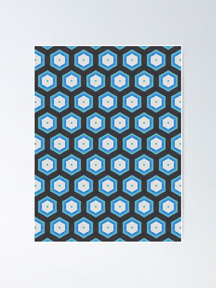 "Heartening and Audacious Sunshiny-Colored Regular Pattern 98" Poster ...