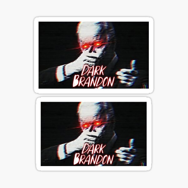 "Lord Dark Brandon" Sticker for Sale by stacyfashion | Redbubble