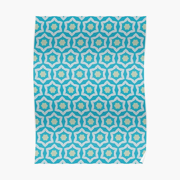 "Heartening and Audacious Sunshiny-Colored Regular Pattern 99" Poster ...