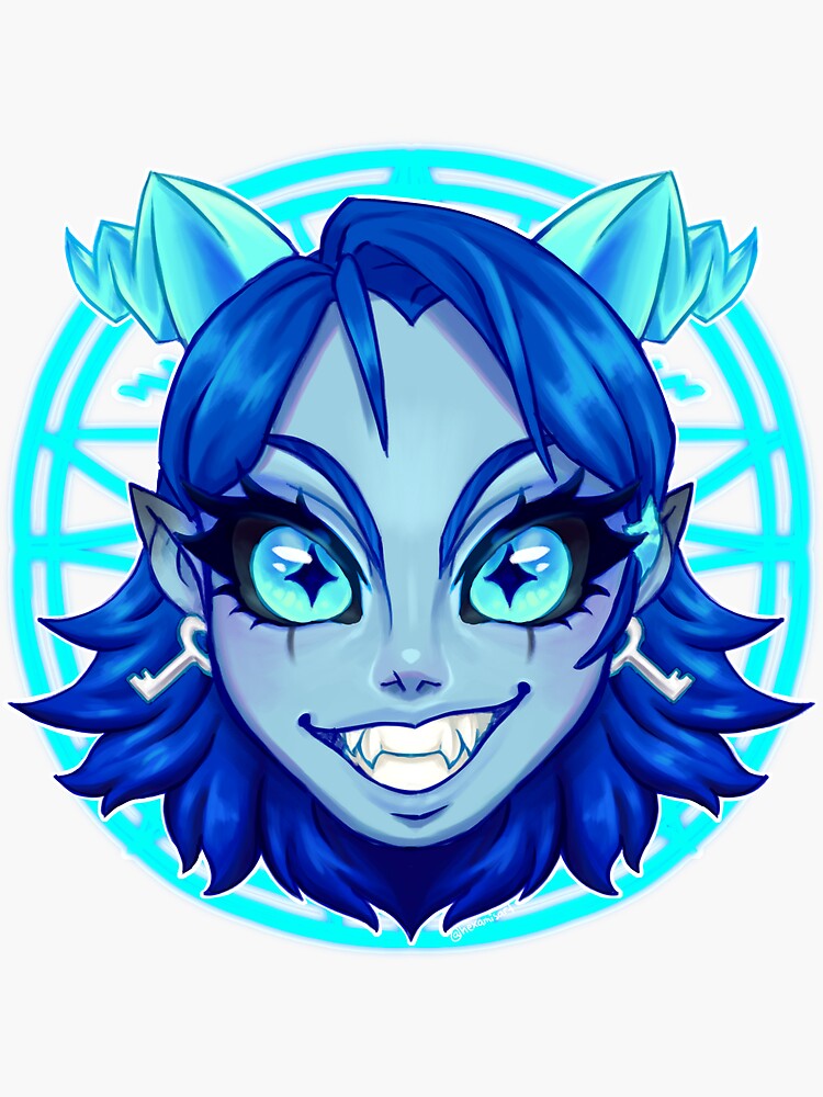 "Hex Head n Sigil" Sticker for Sale by BriannaPetersen | Redbubble