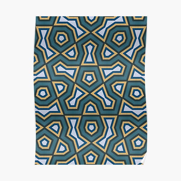 "Heartening and Audacious Sunshiny-Colored Regular Pattern 105" Poster ...